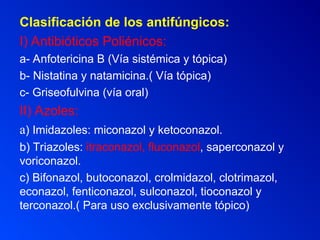 FARMACOLOGIA MEDICAMENTOS ANTIFUNGICOSV. | PPT
