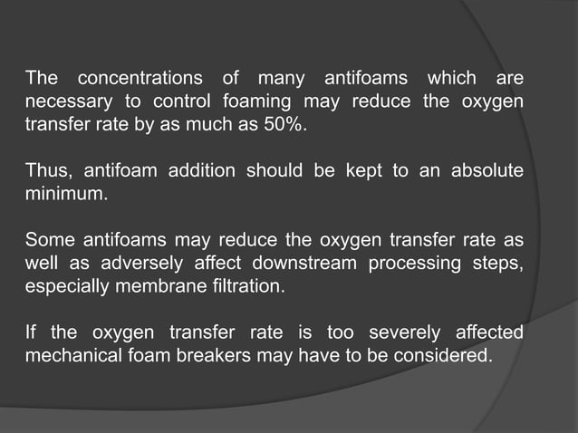Anti-foaming agents, inducers, precursors and inhibitors in ...