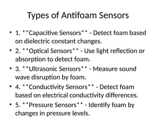 Sensor antifoam in industrial automation | PPT