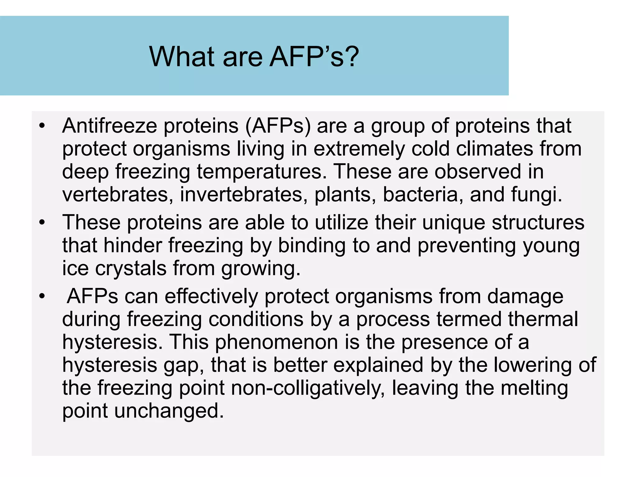 Antifreeze protein | PPTX