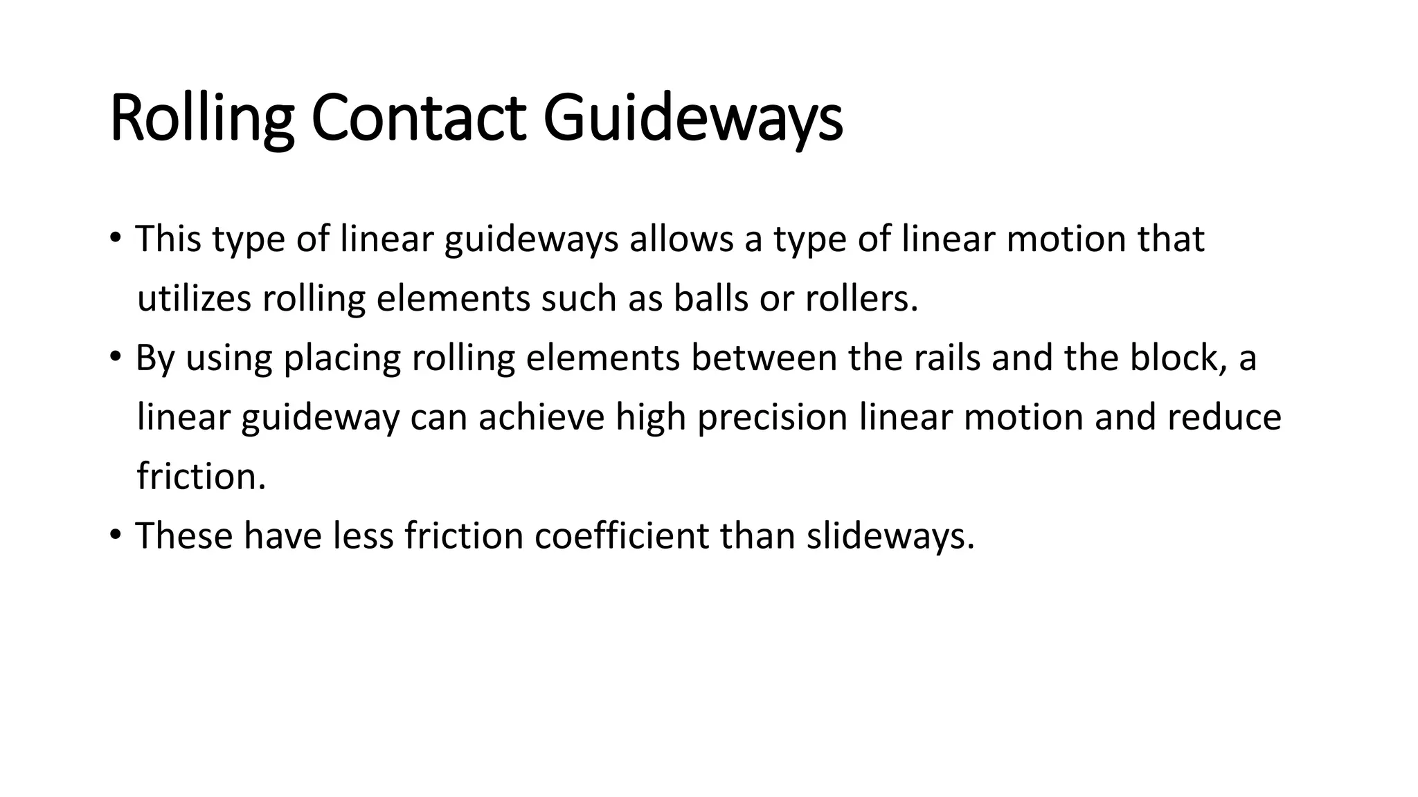 Antifriction guideways, feed drives, spindles | PPTX