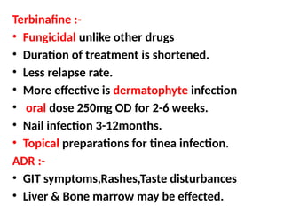 Anti fungal.. department of pharmacology | PPTX