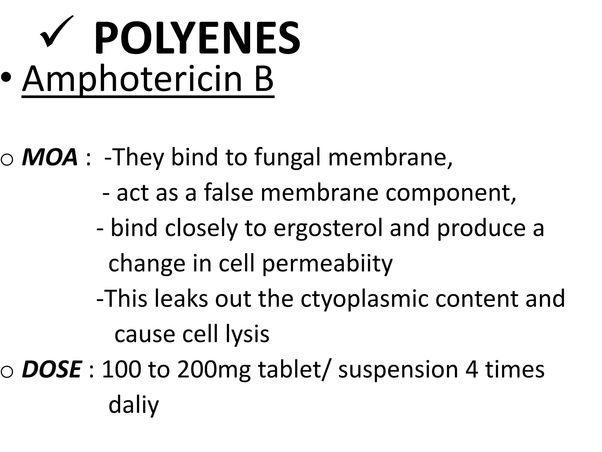 Antifungals | PPTX | Skin and Dermatology | Diseases and Conditions
