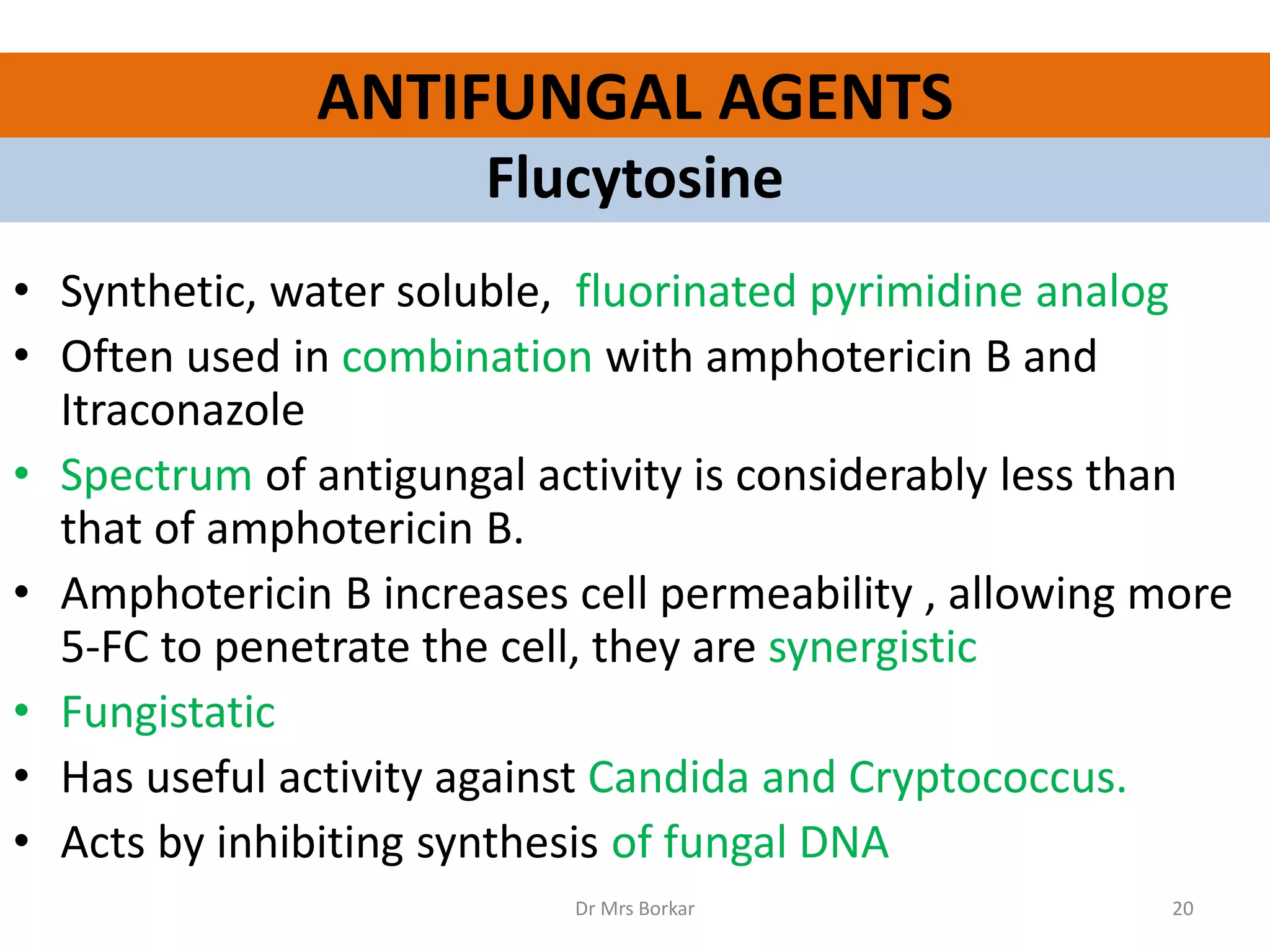 Anti fungal agents | PPTX