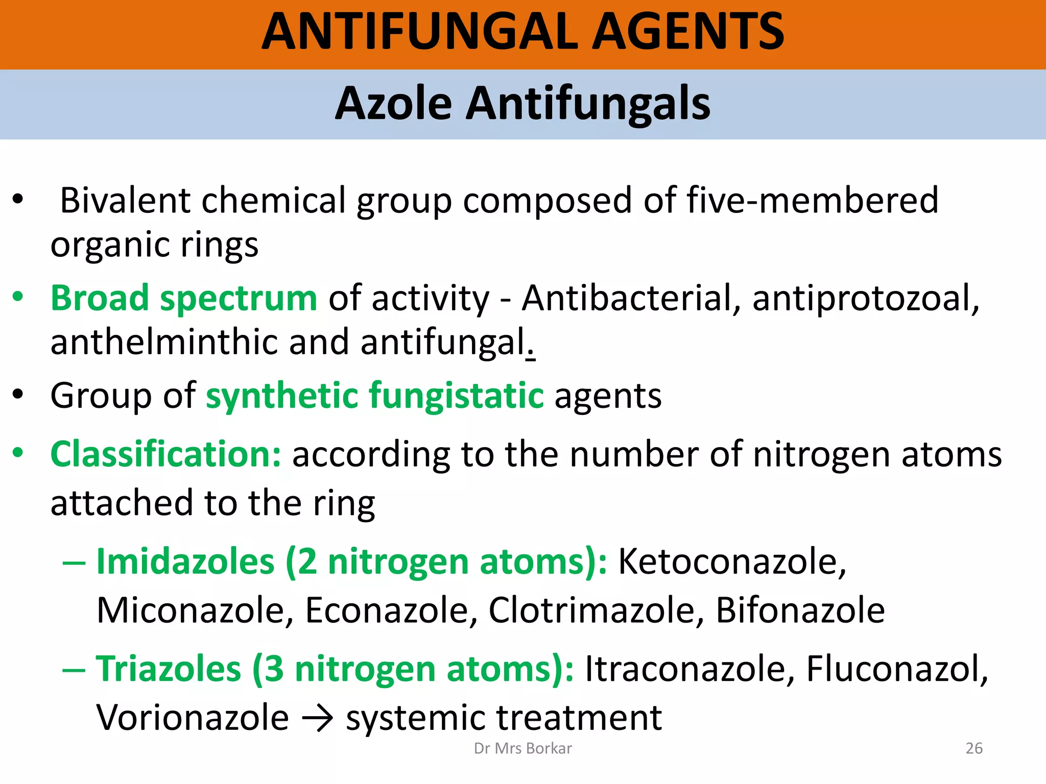 Anti fungal agents | PPTX