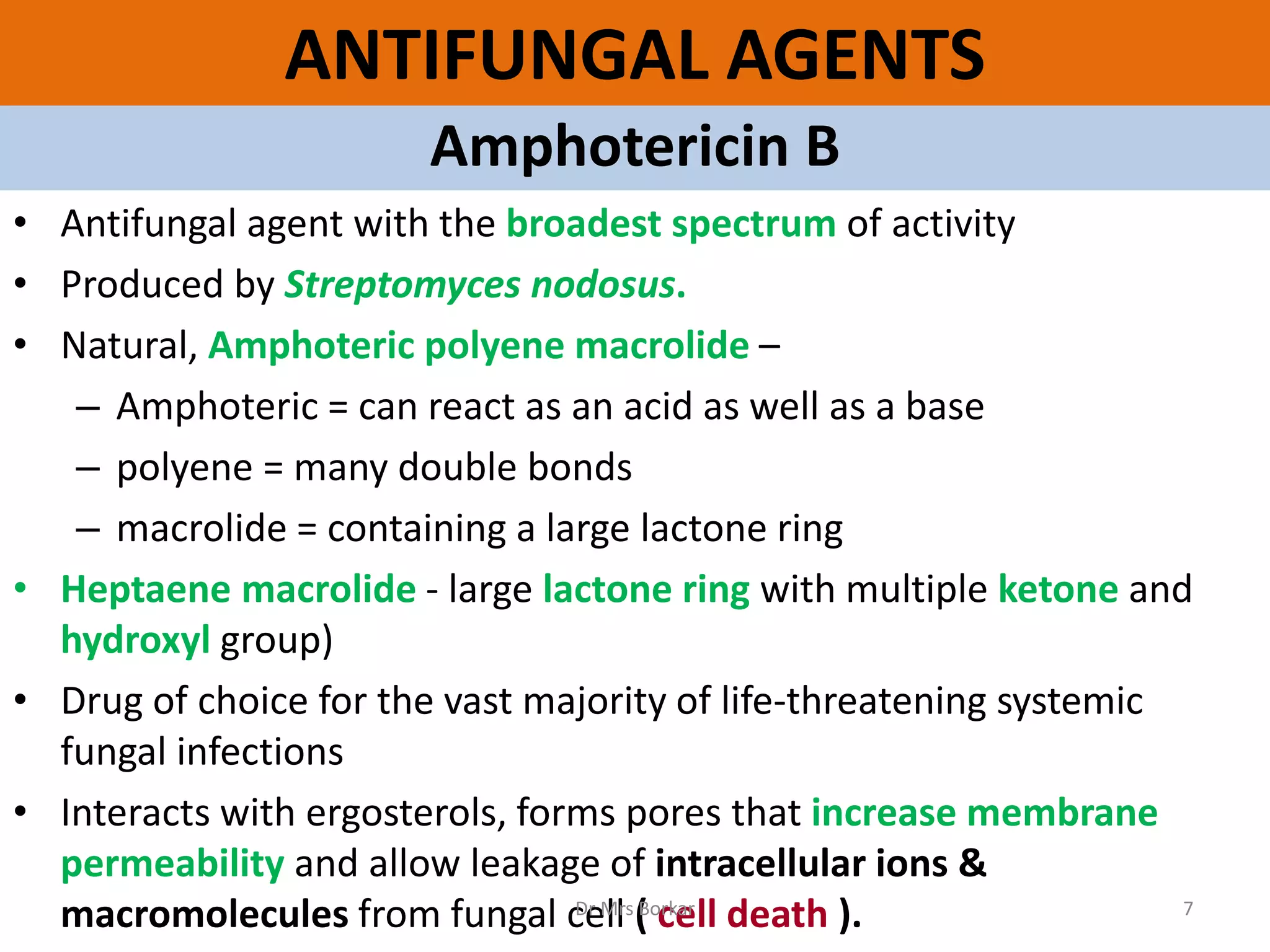 Anti fungal agents | PPTX