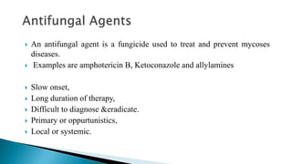 Antifungal agents | PPTX