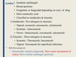Antifungal agents by Mrs. Manjushri Dabhade | PPTX
