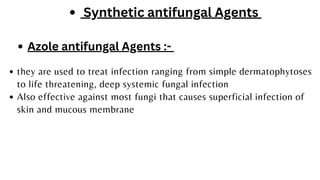 Anti fungal agents Bpharmacy 6 semister pdf | PDF