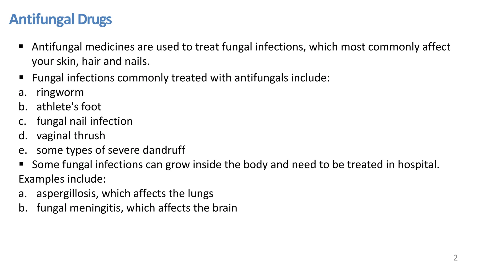 Antifungal agents-Medicinal Chemistry | PDF