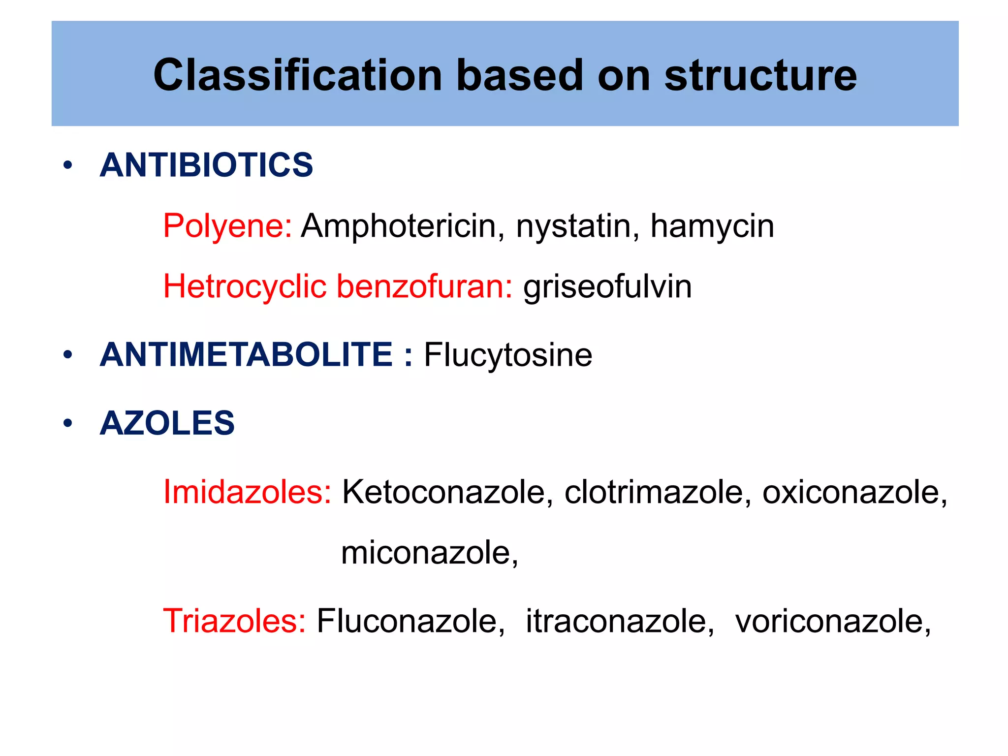 Antifungal drugs | PPTX