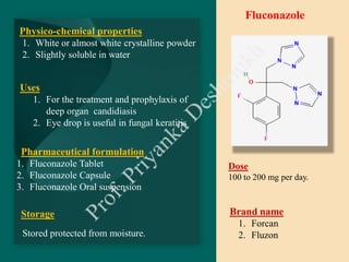 Anti -fungal agents(PHARMACEUTICAL CHEMISTRY) | PDF | Skin and ...