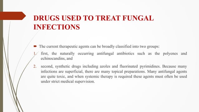 ANTIFUNGAL AND ANTI-TUBERCULOSIS DRUGS WITH CLASSIFICATION | PPTX ...