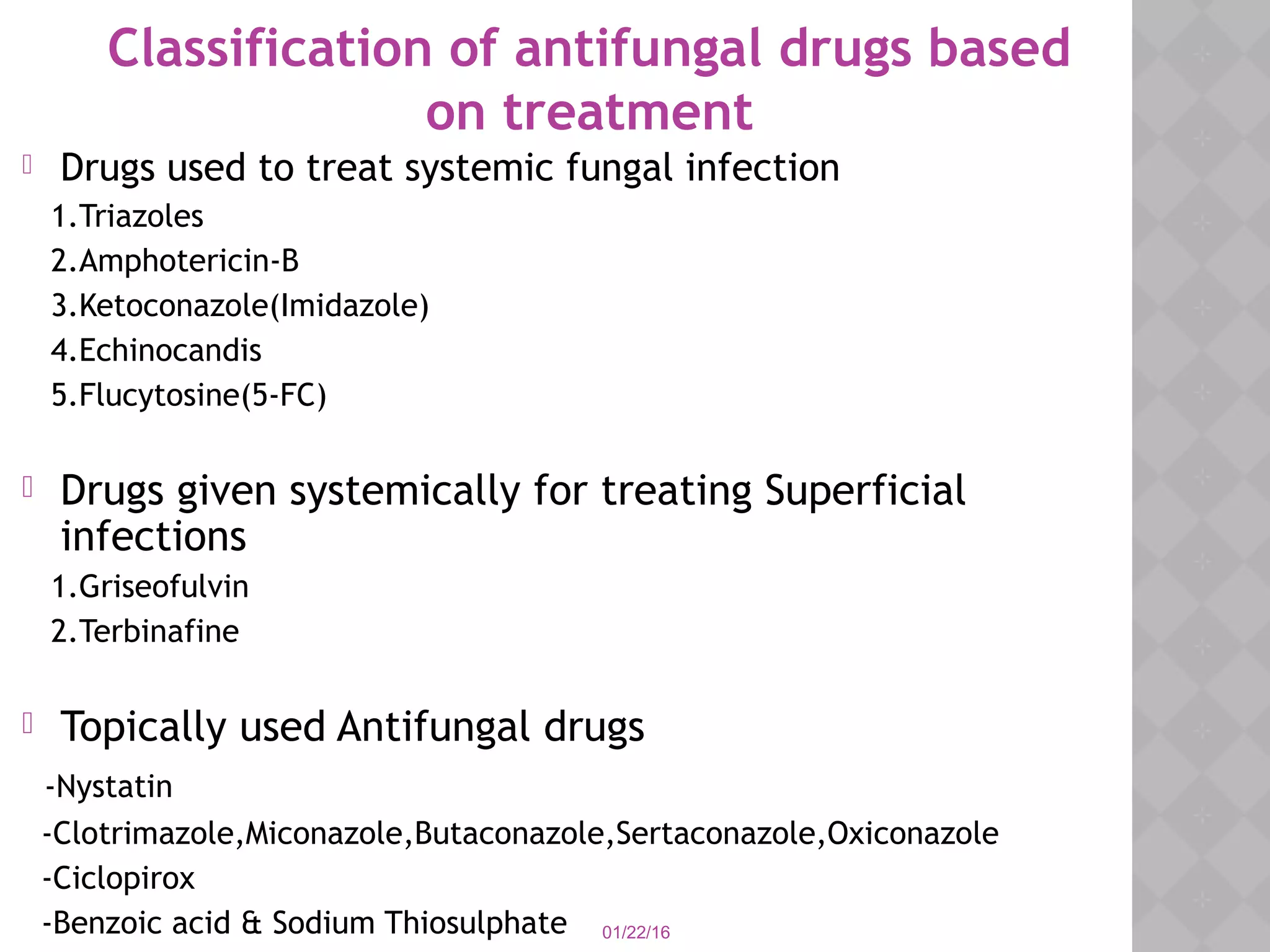 Antifungal drugs | PPT