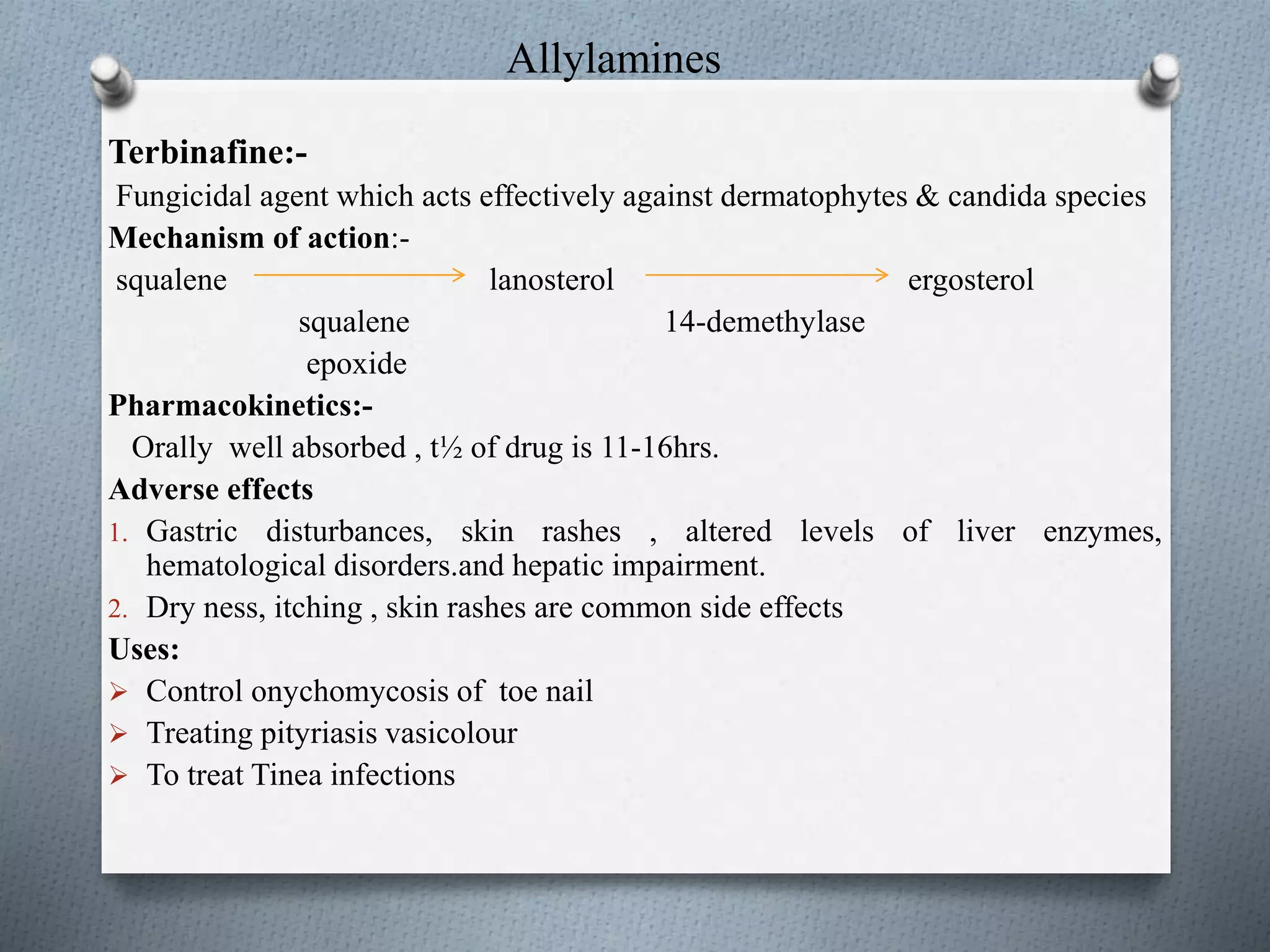 Anti fungal drugs | PPTX | Skin and Dermatology | Diseases and Conditions