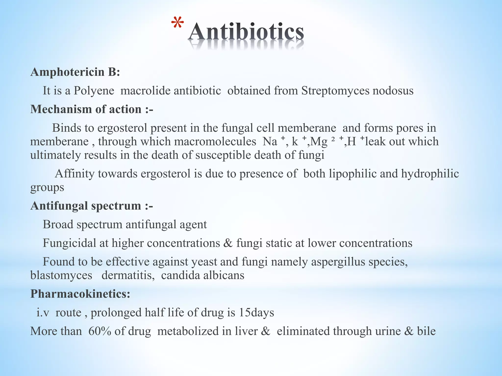 Anti fungal drugs | PPTX