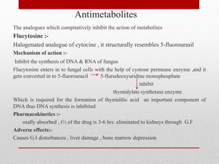Anti fungal drugs | PPTX