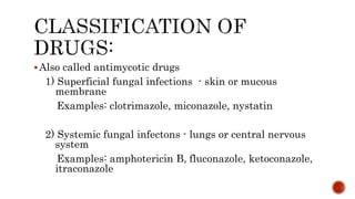 Antifungal drugs | PPTX