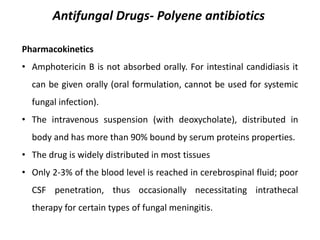 Antifungal drugs-Antibiotics | PPTX