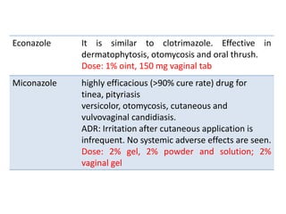 Antifungal drugs-Synthetic agents | PPTX
