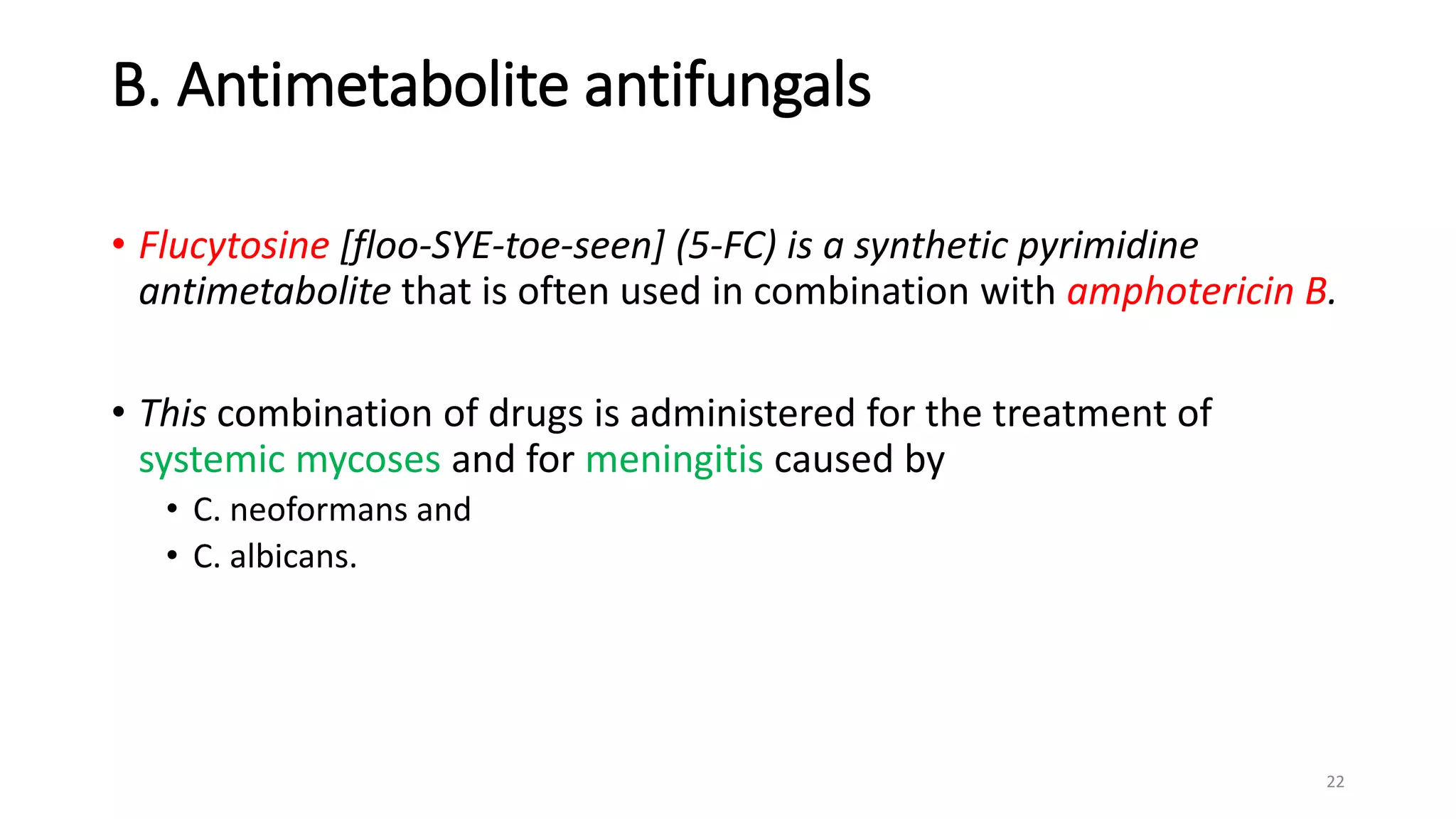Pharmacology - Antifungals | PDF