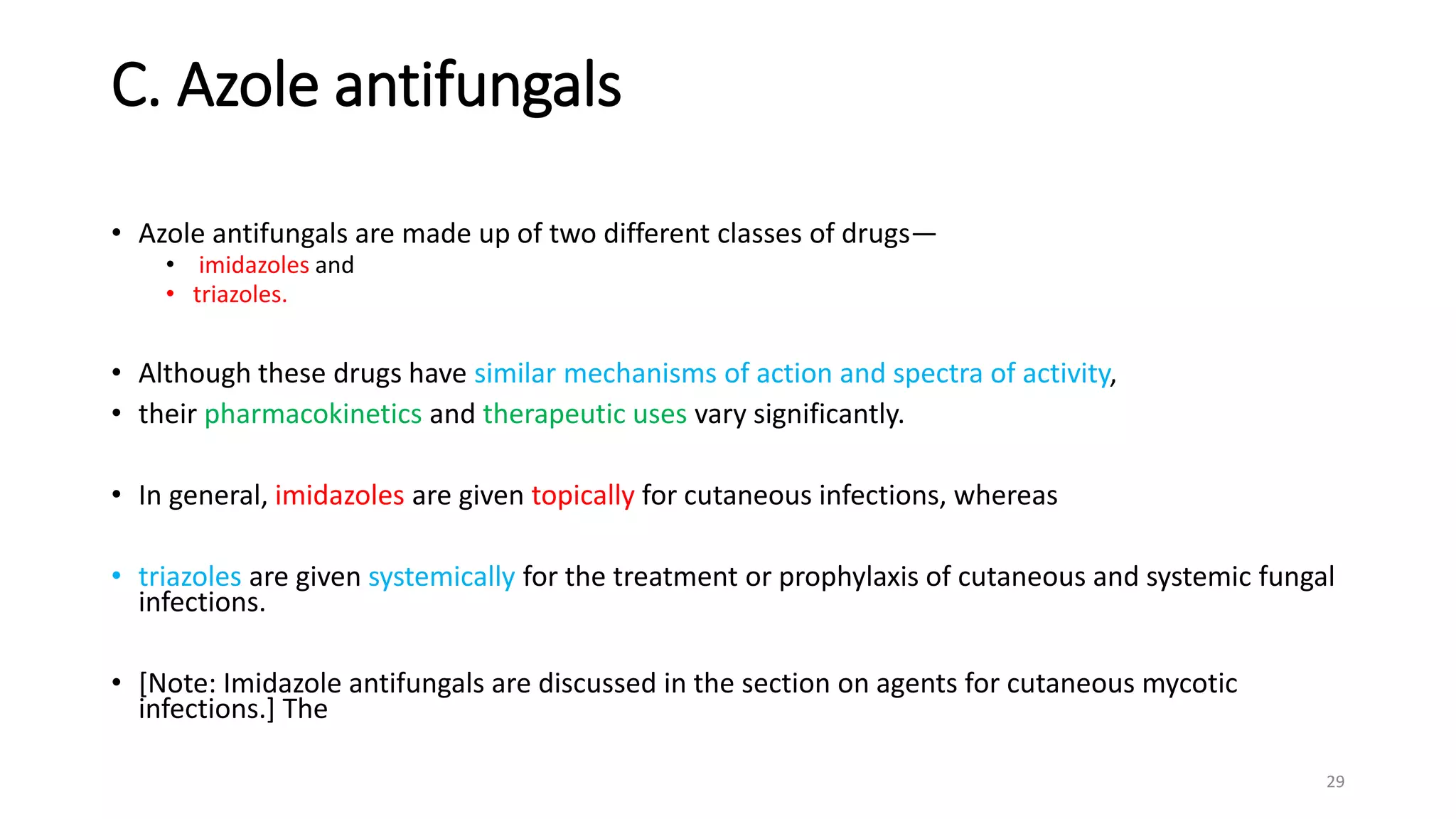 Pharmacology - Antifungals | PDF