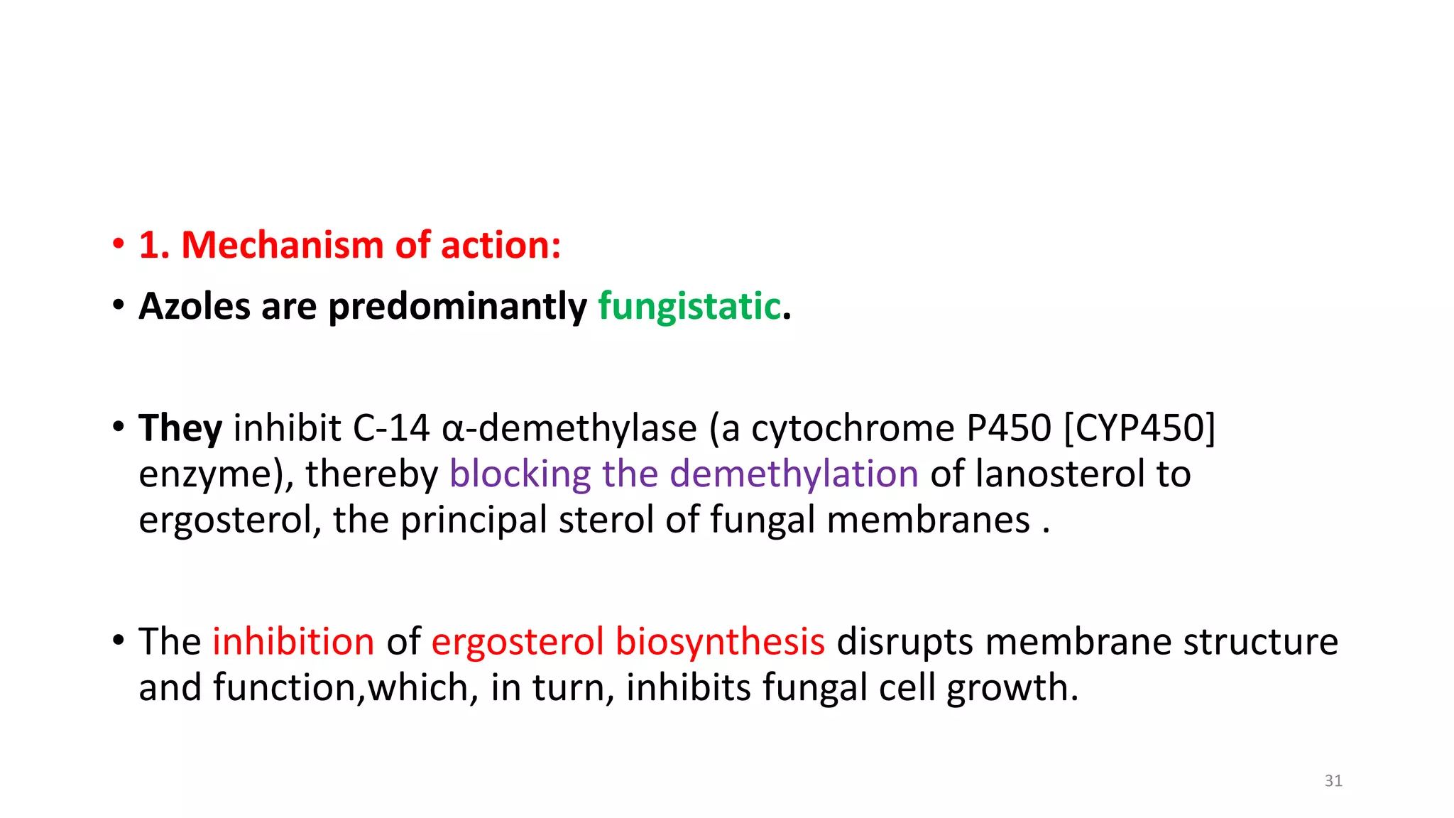 Pharmacology - Antifungals | PDF