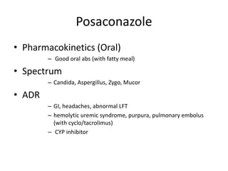 Antifungals.Dr shah fahad hussain hmc pico | PPT