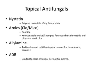 Antifungals.Dr shah fahad hussain hmc pico | PPT