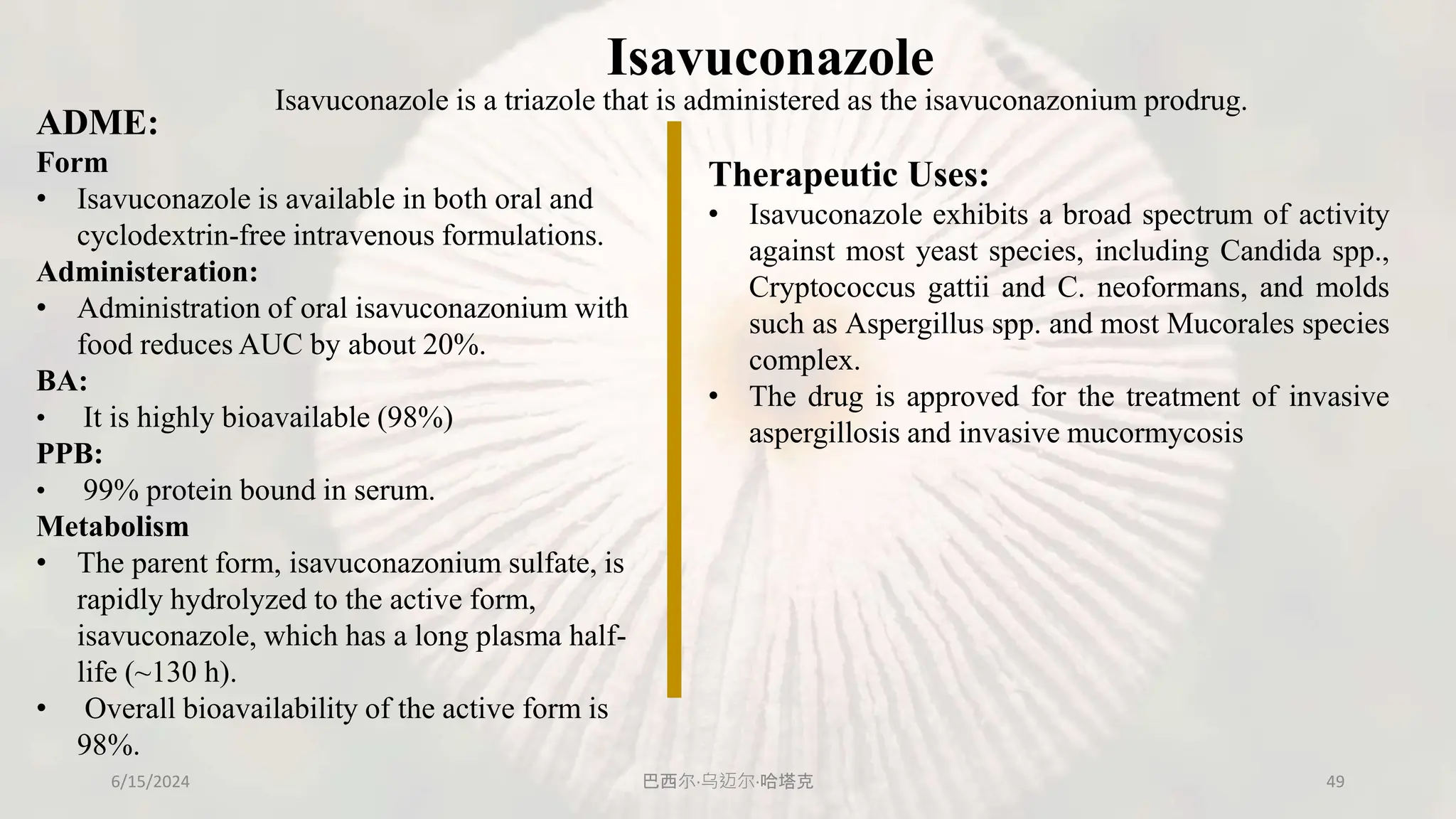Antifungals: 5 types of classification, individual drug PK, PD and uses ...