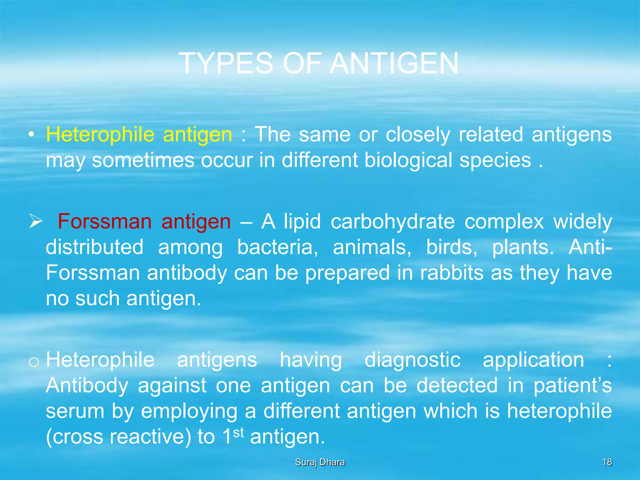 ANTIGEN ( IMMUNOLOGY-1) | PPTX