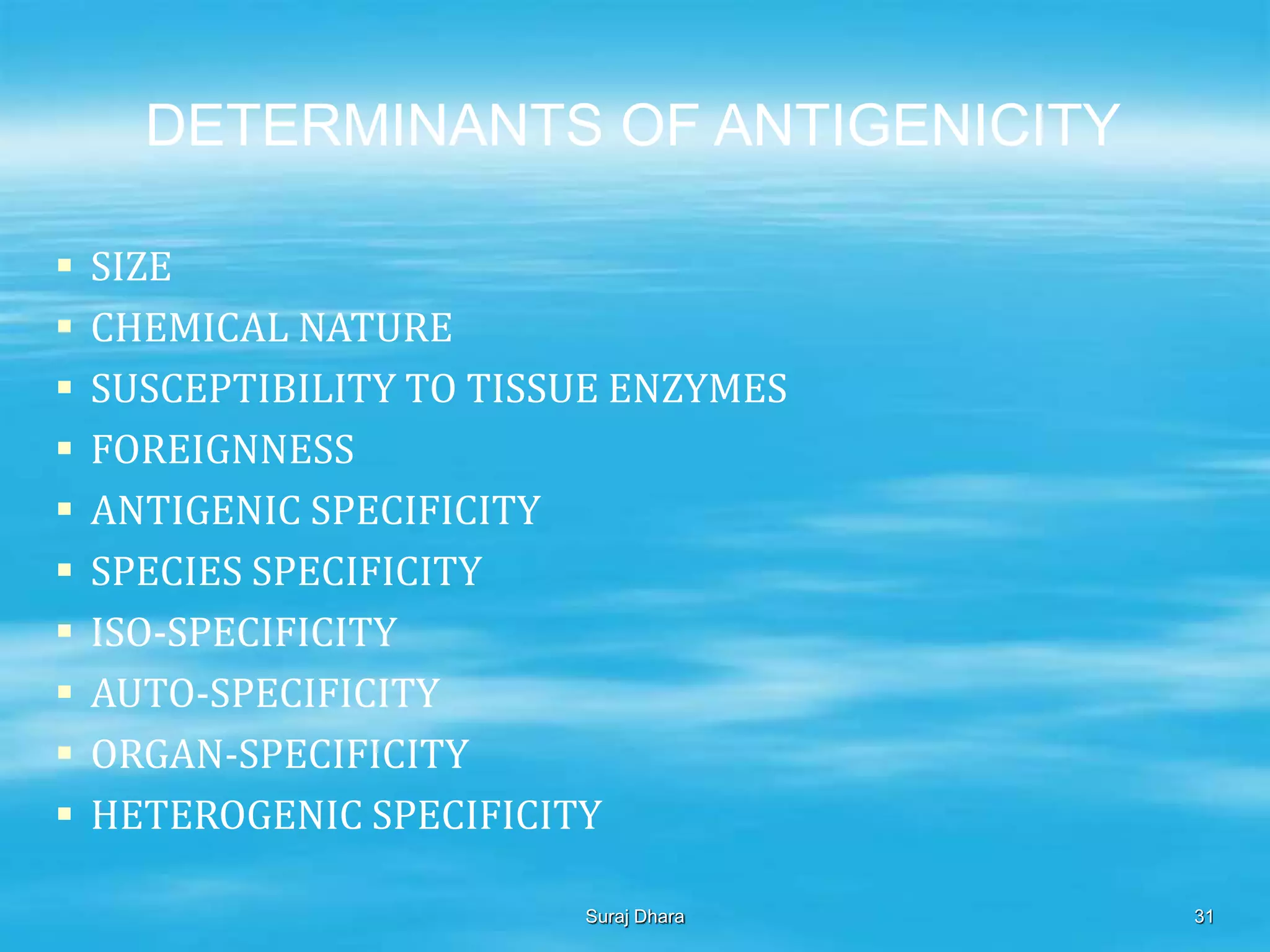 ANTIGEN ( IMMUNOLOGY-1) | PPTX