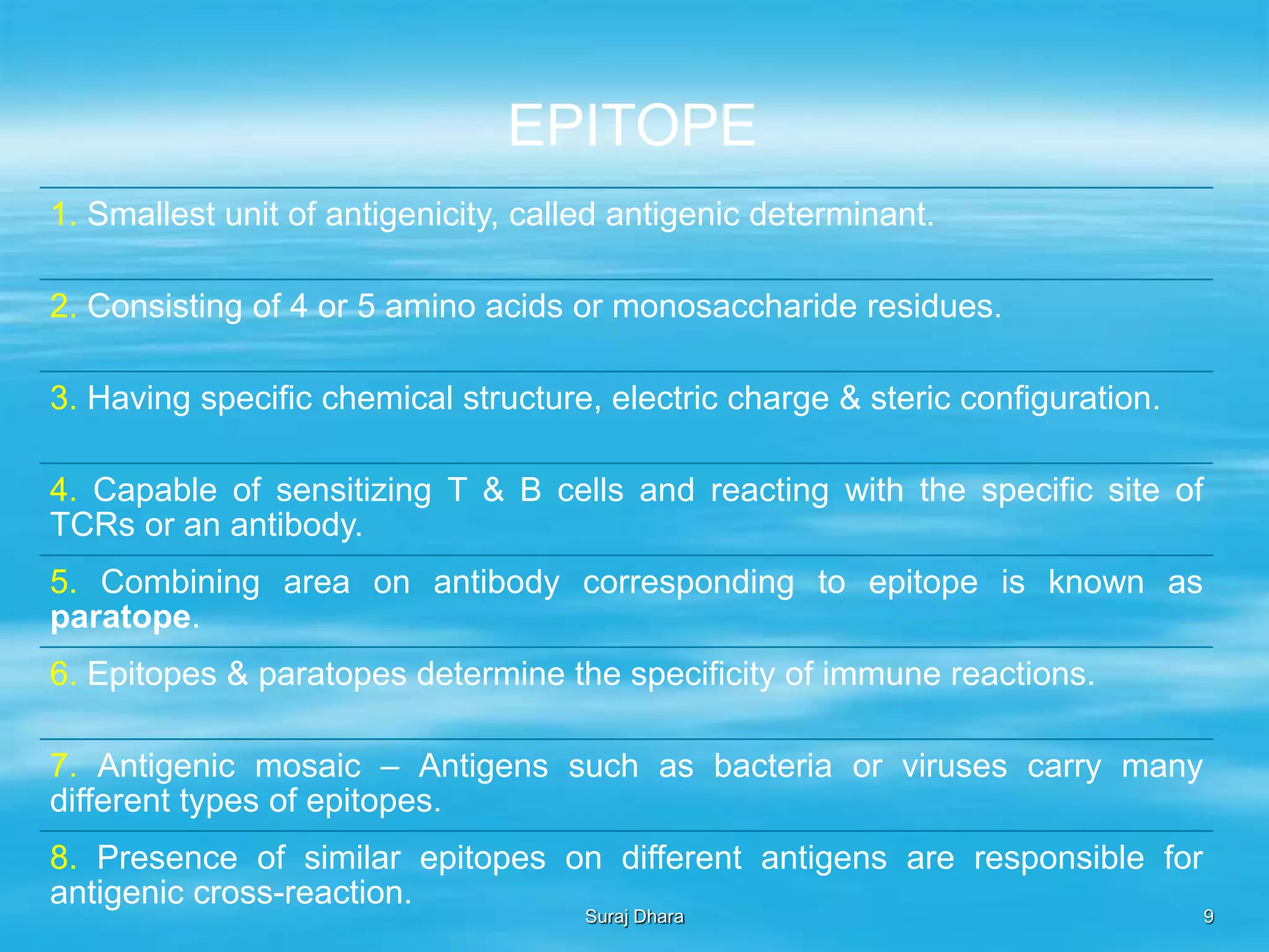 ANTIGEN ( IMMUNOLOGY-1) | PPTX
