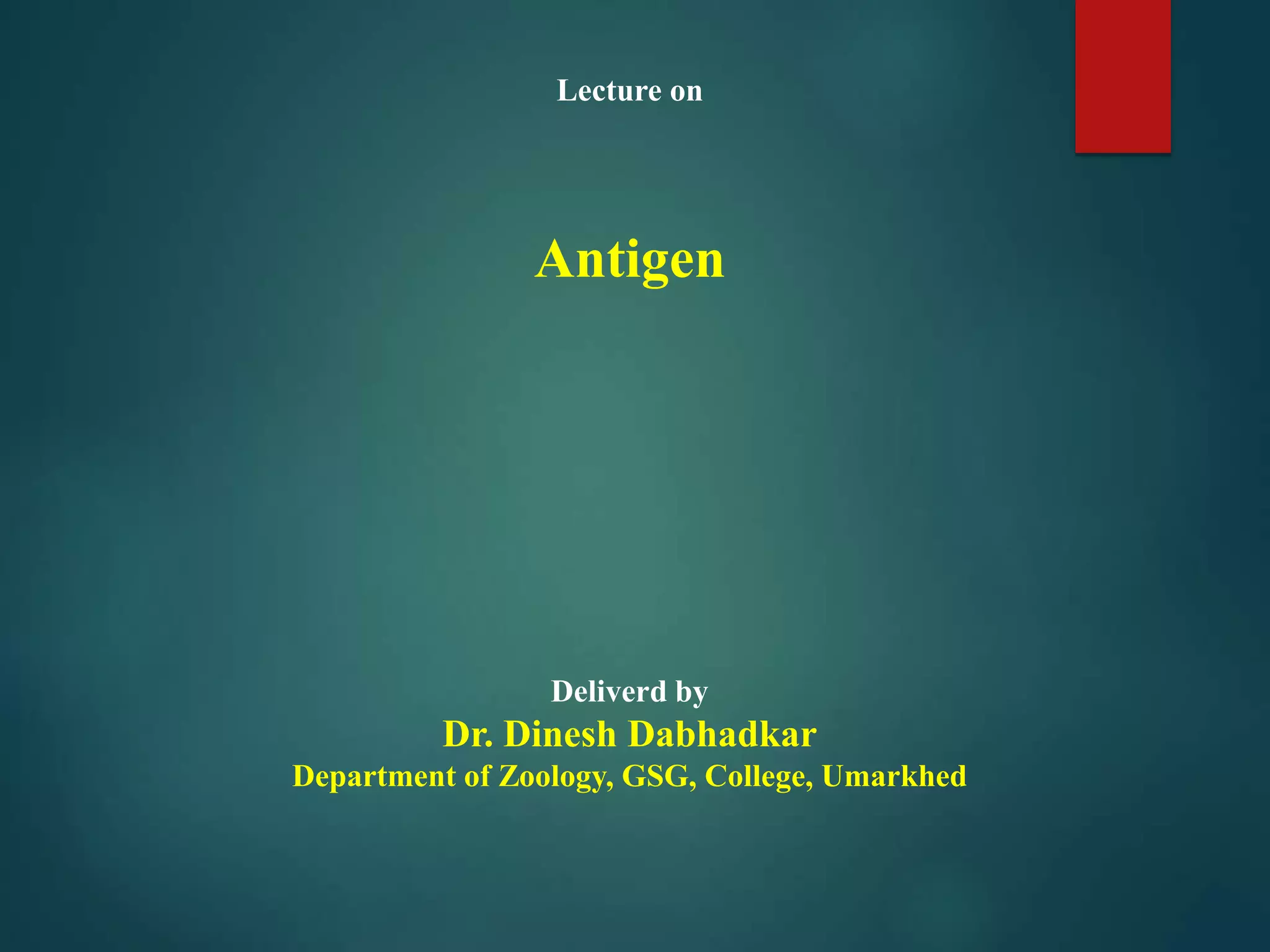 Antigen | PPT