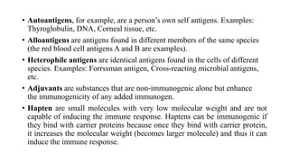 Antigen | PPTX | Chemistry | Science