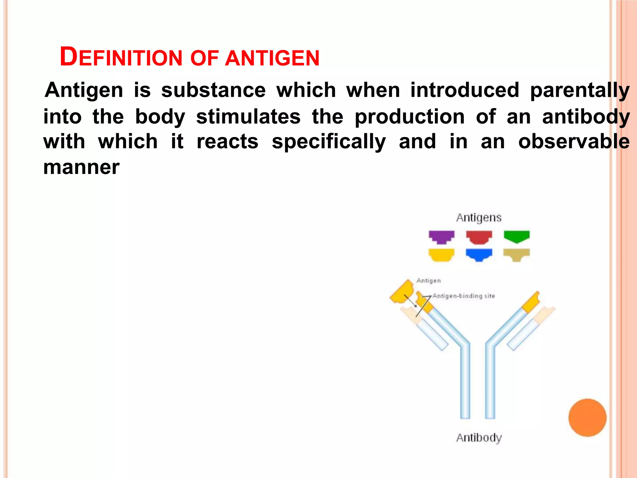 antigen. | PPTX | Chemistry | Science