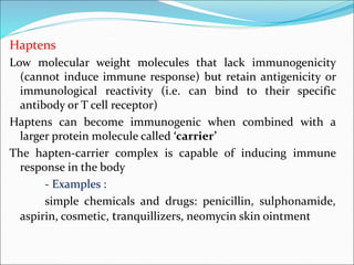 Antigen and immunogens, types and mitogens .ppt