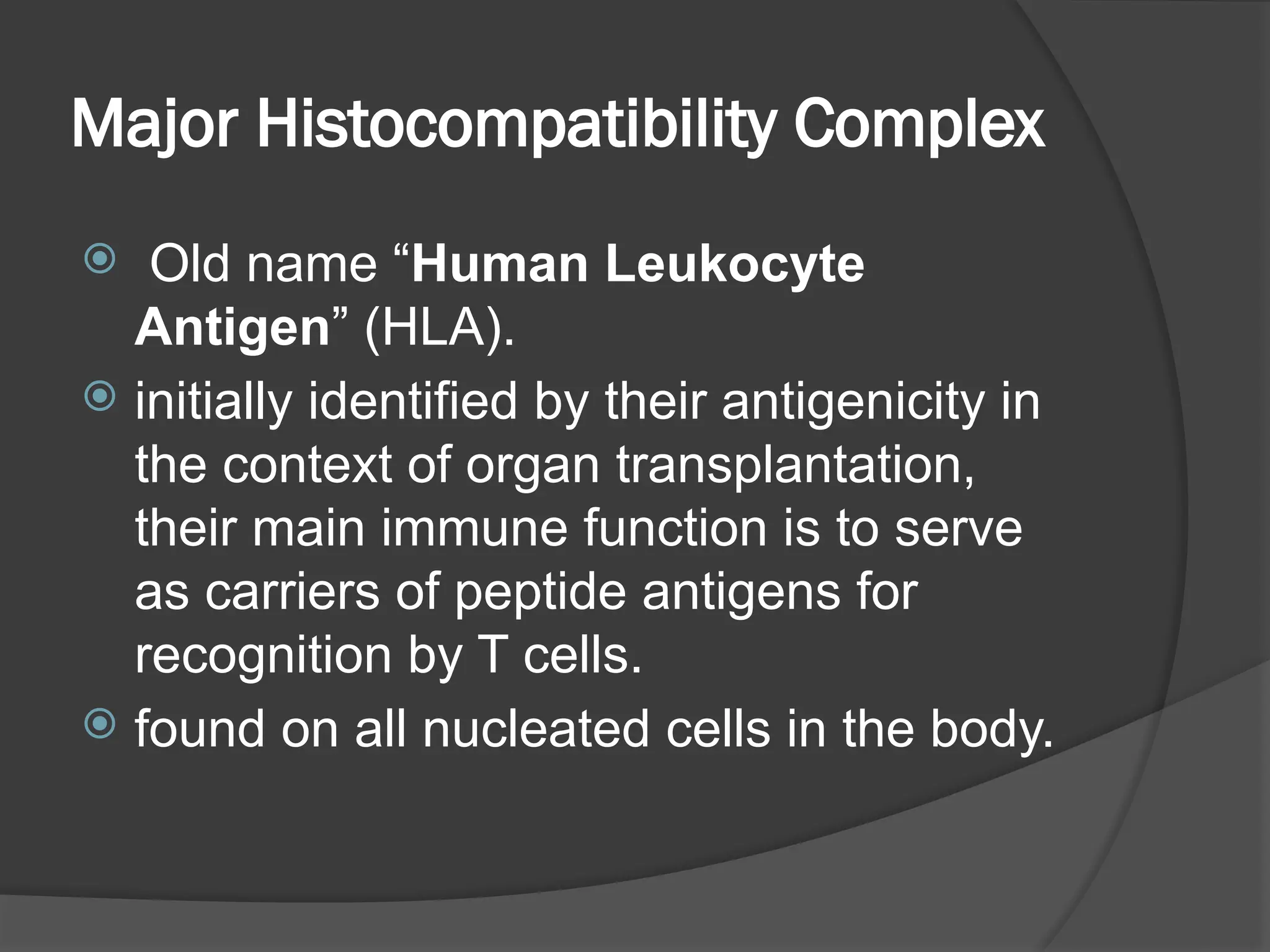 Immunology (Antigen and Major Histocompatibility Complex).pptx | Genetics | Science