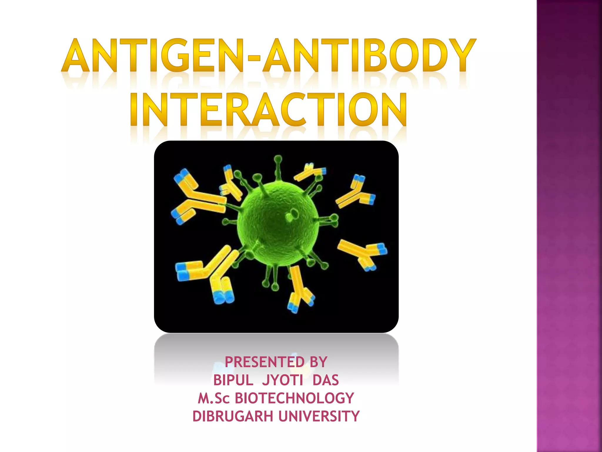 Antigen antibody interaction | PPSX