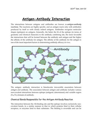 Antigen antibody interaction | PDF