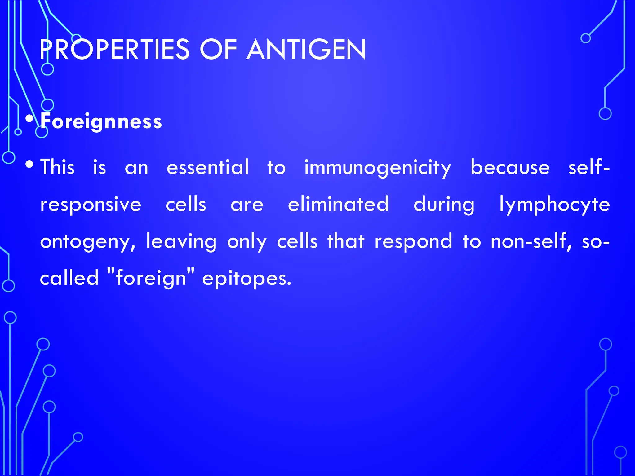 Immunology: Power Point slides on Antigen | PPT