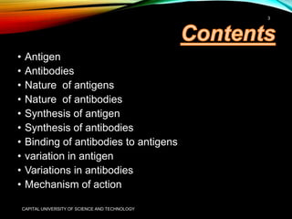 Antigen and antibodies | PPTX