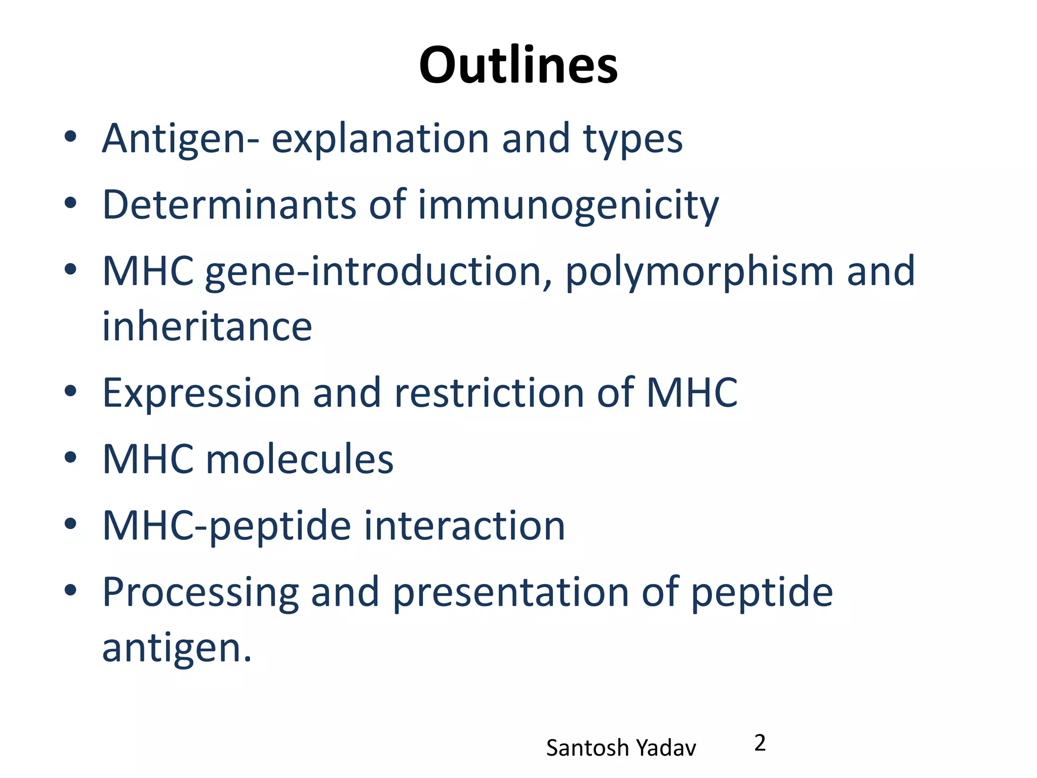 Antigen and MHC | PPTX