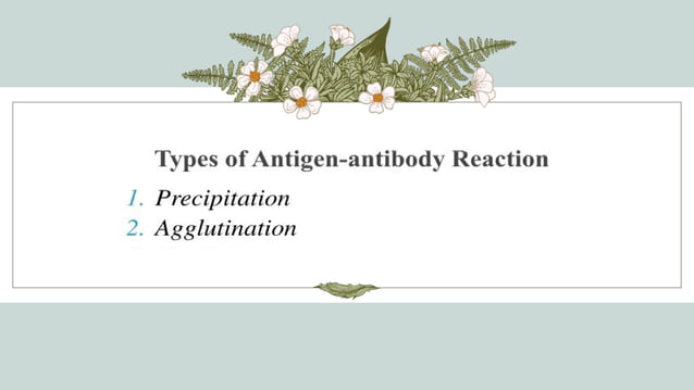ANTIGEN ANTIBODY INTERACTION IN IMMUNOLOGY | PPT