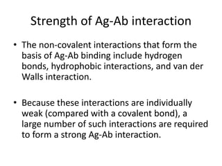 Antigen antibody interaction | PPTX