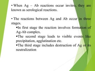 Antigen antibody reactions | PPTX