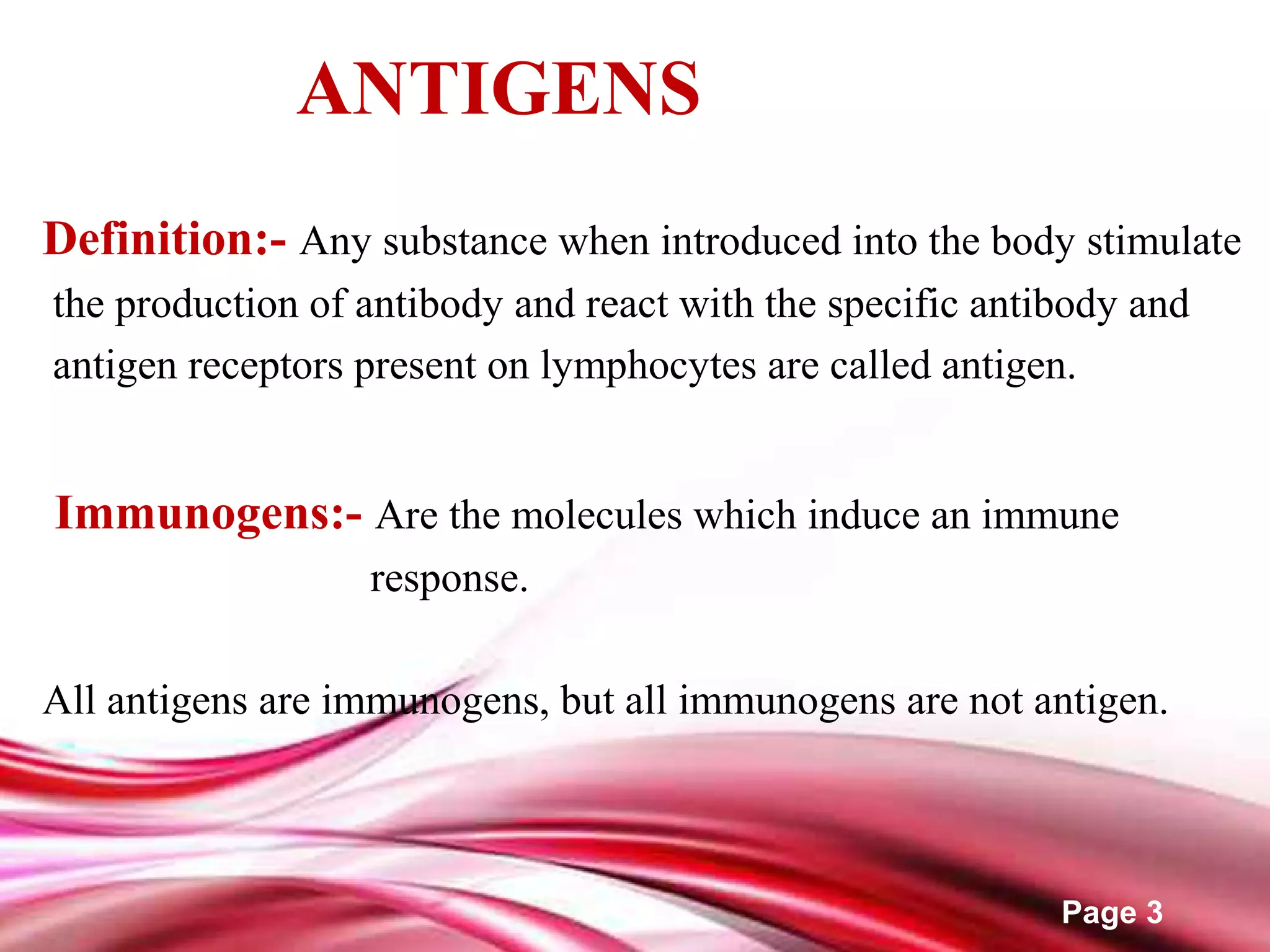 Antigen concept made easy | PPT | Chemistry | Science