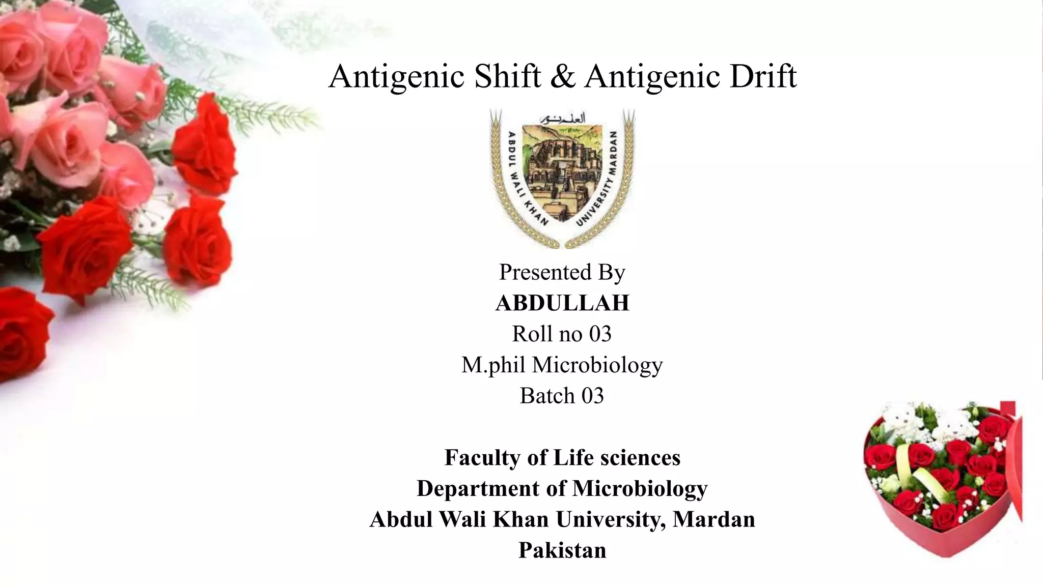 Antigenic shift and drift | PPTX