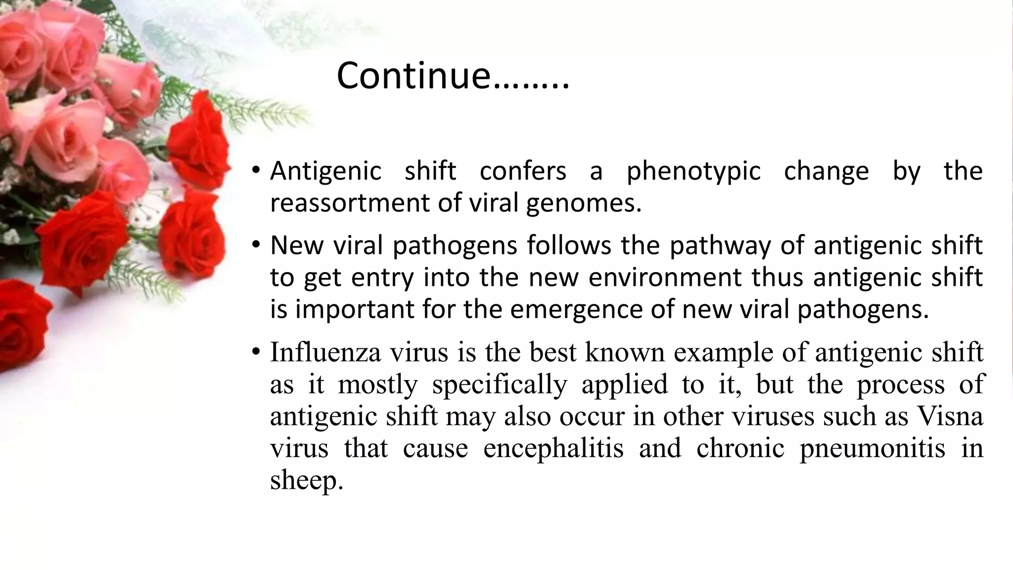 Antigenic shift and drift | PPTX