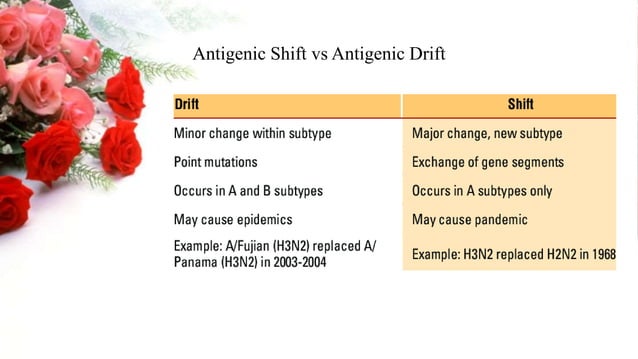 Antigenic shift and drift | PPTX | Cold and Flu | Diseases and Conditions
